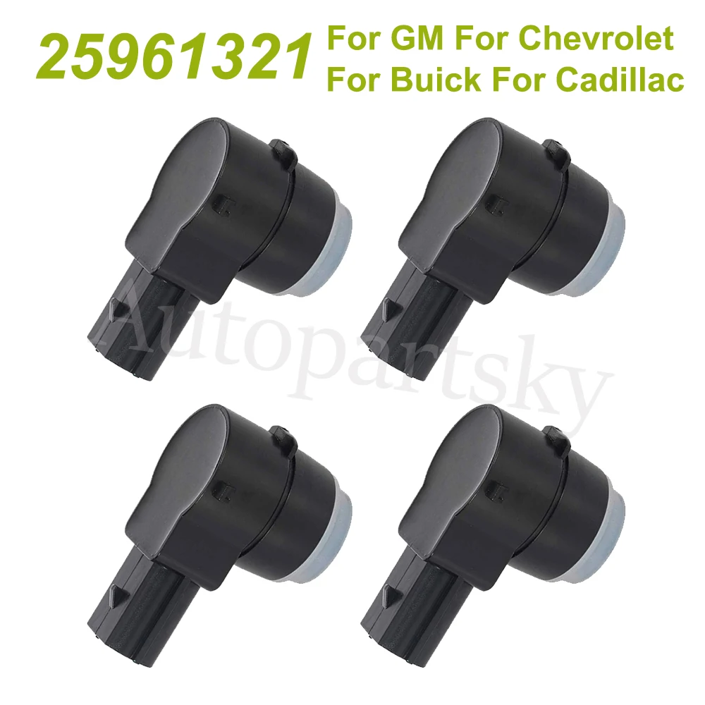Sensor de aparcamiento inverso para coche, 4 Uds., para GM, Chevrolet ...