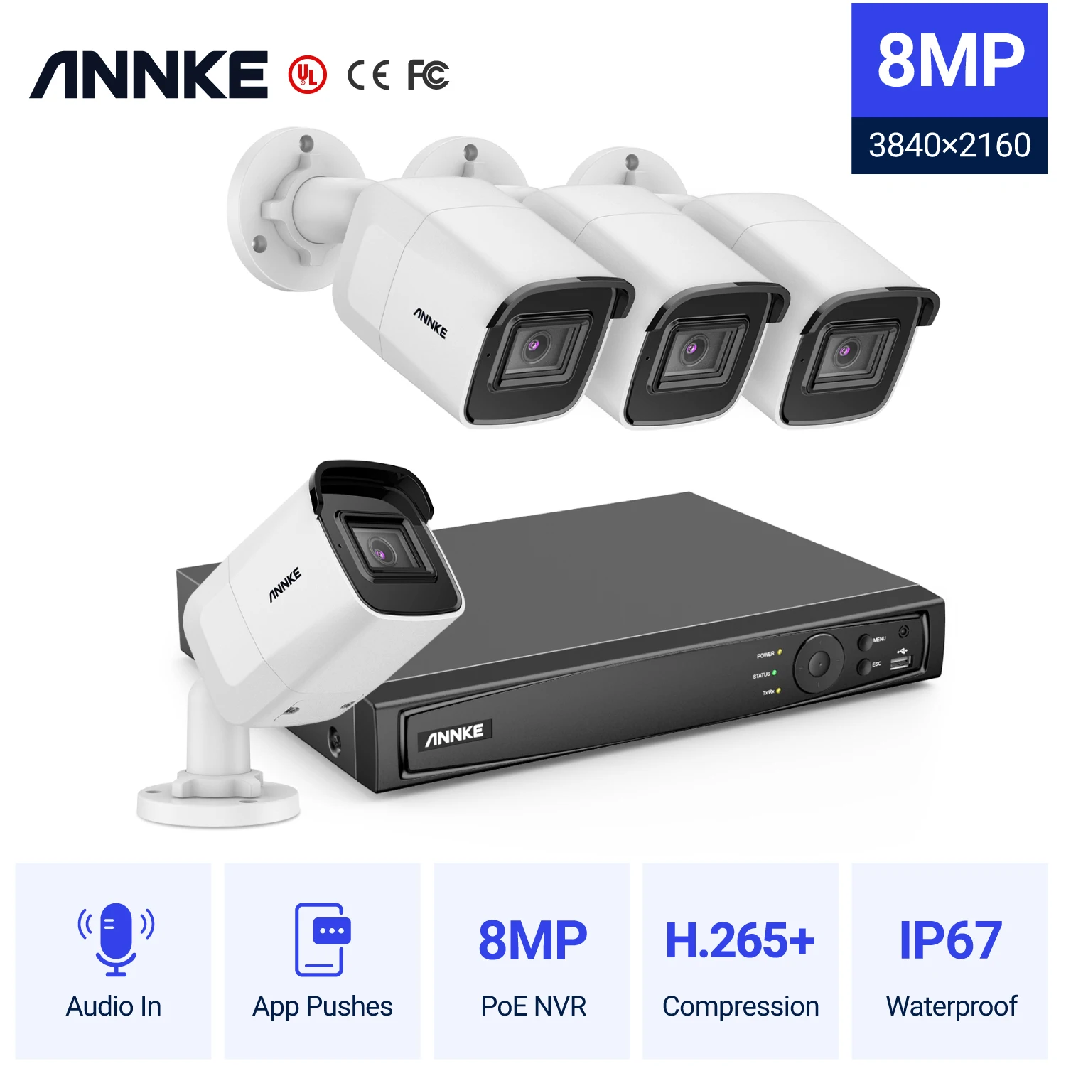ANNKE-4K-Ultra-HD-POE-Video-Surveillance-System-8CH-H-265-NVR-Recorder ...