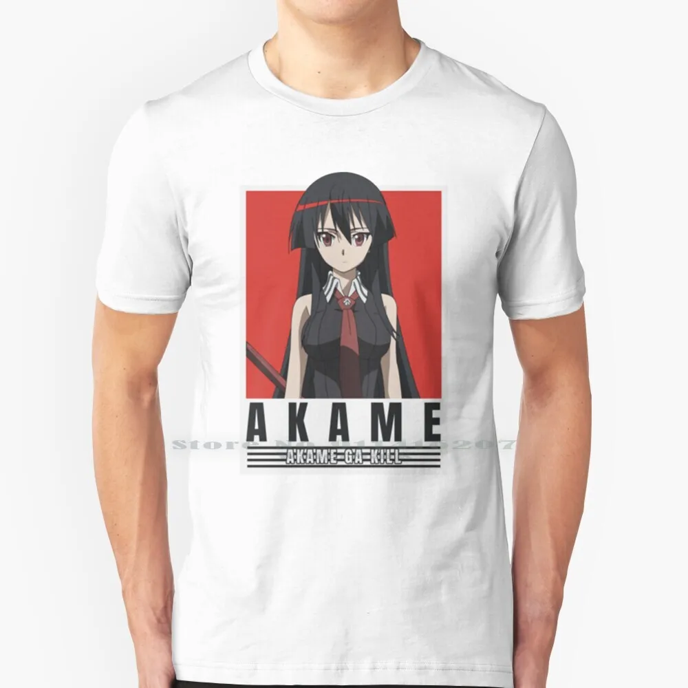 Camiseta-100-de-algod-n-puro-de-Akame-camisa-de-Anime-de-Akame-Ga-Kill ...