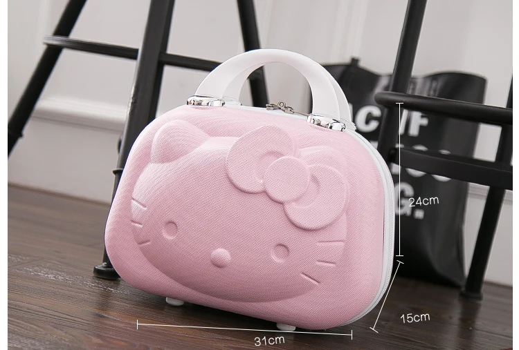 Hello Kitty Cartoon Beauty Makeup Cosmetic Case Box - KawaiiMerch.com