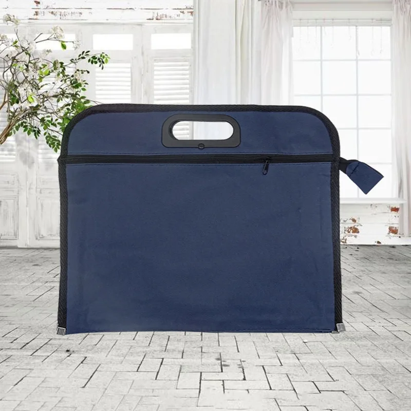 A4-B4-Waterproof-Zipper-Oxford-Cloth-Pocket-Folder-Bag-Portable ...