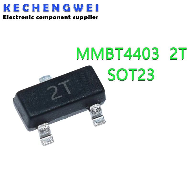 100PCS/Lot MMBT4403 MMBT4403LT1G 2T SOT23 MMBT4403LT1 2N4403 600mA 40V ...