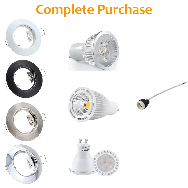 Wholesale Price Cutout 55mm Round Recessed Downlight Mr16 Gu10 Fixture ...