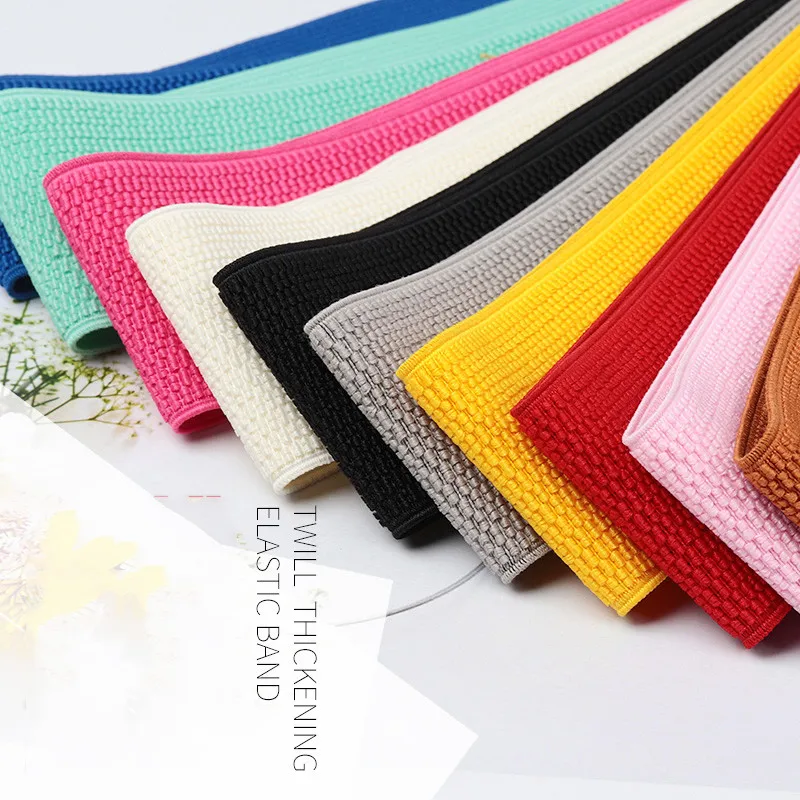 50mm Thickened Elastic Bands Colorful Rubber Elastic Waistband DIY ...