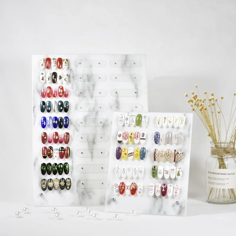 Acrylic Nail Art Display Shelf Nail Color Showing Shelf Nail Display ...