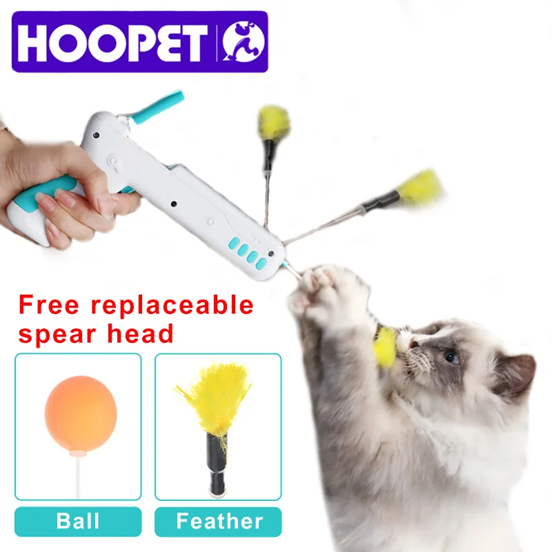 HOOPET-Pet-Toy-Gun-Shape-Two-Colors-Interactive-Toys-For-Cats-ShotGun ...