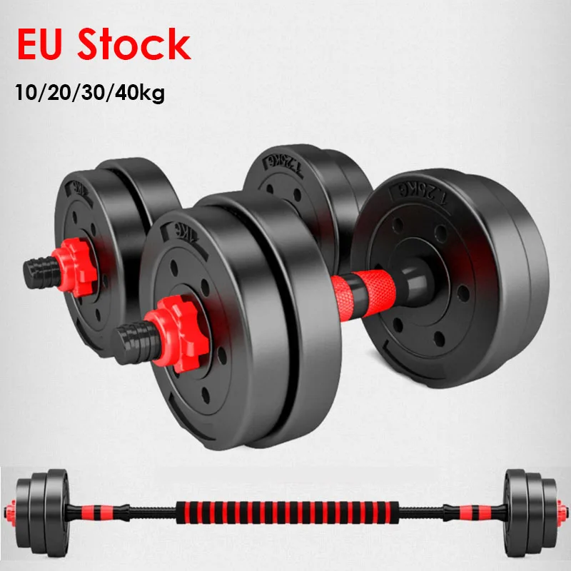 10KG-Weights-Adjustable-Dumbbell-Set-Barbell-Gym-Equipment-For-Home ...