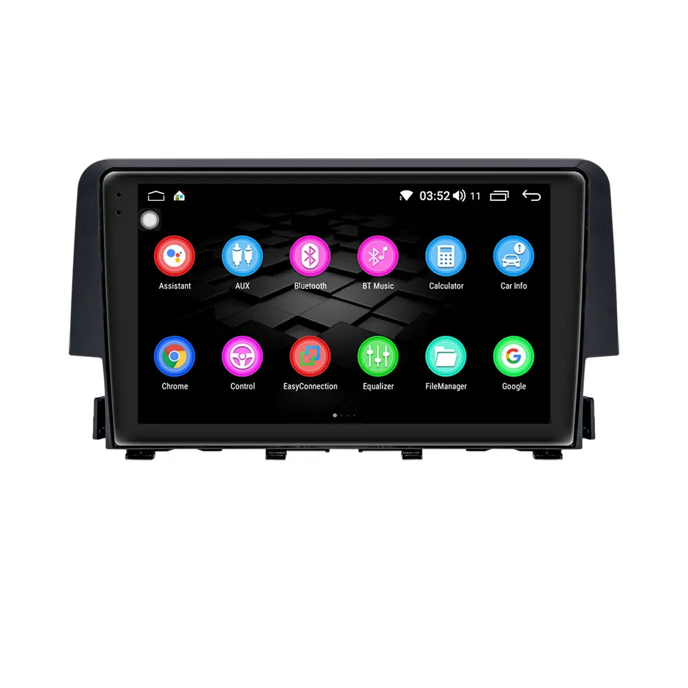 JOYING 9" Head unit Android Octa Core Car Radio Stereo For Honda Civic ...