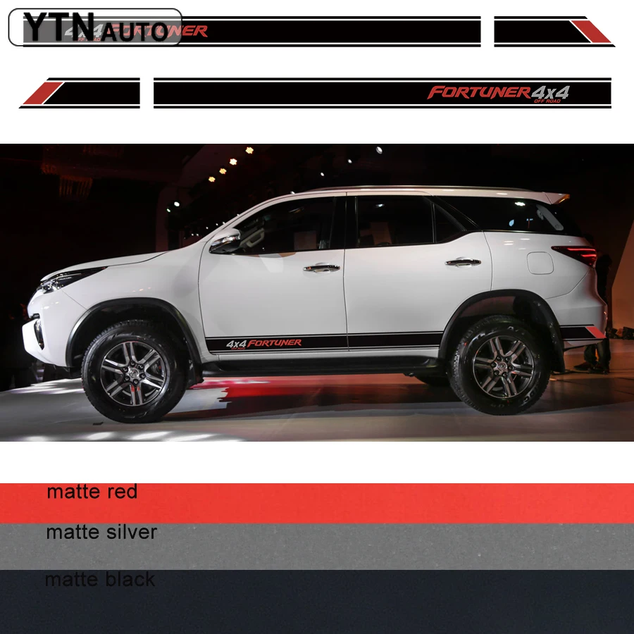 Side Door Stripe Car Stickers 4x4 Styling Toyota Thresholds - AliExpress