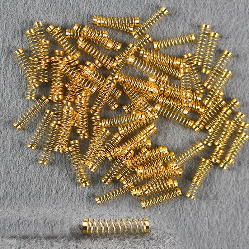 Small Metal Compression Spring With Golden Plated for 35g 150g Finger ...