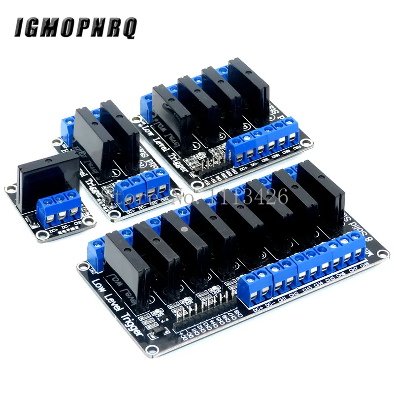 1/2/4/8 Channel 5v Dc Relay Module Solid State Low Level G3mb-202p ...