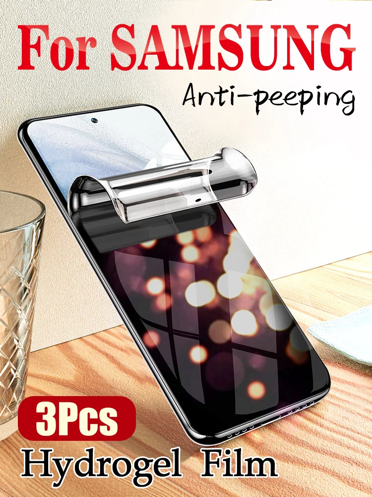 S22 S21Ultra S21FE Anti Peep Screen Protector For Samsung Note 10 20U ...