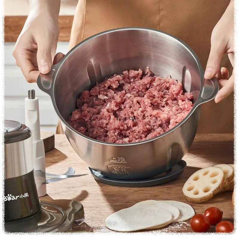 Portable Multi Electric Meat Grinders 2L Stainless Steel Blenders Mixer ...