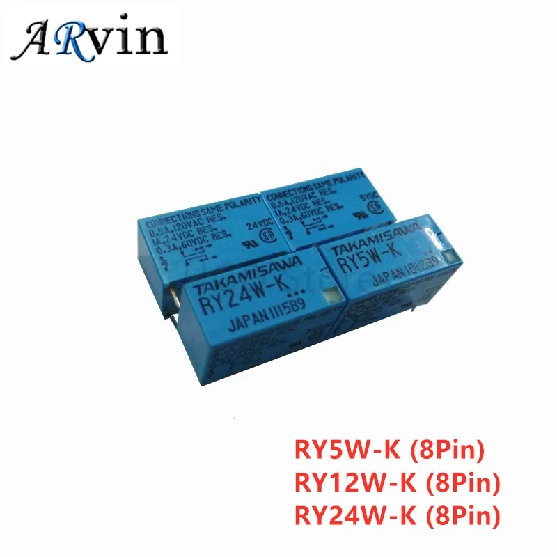 2Pcs/Lot 100%Original New TAKAMISAWA RY5W-K 5VDC RY12W-K 12VDC RY24W-K 24VDC DIP-8 8Pin 1A ...