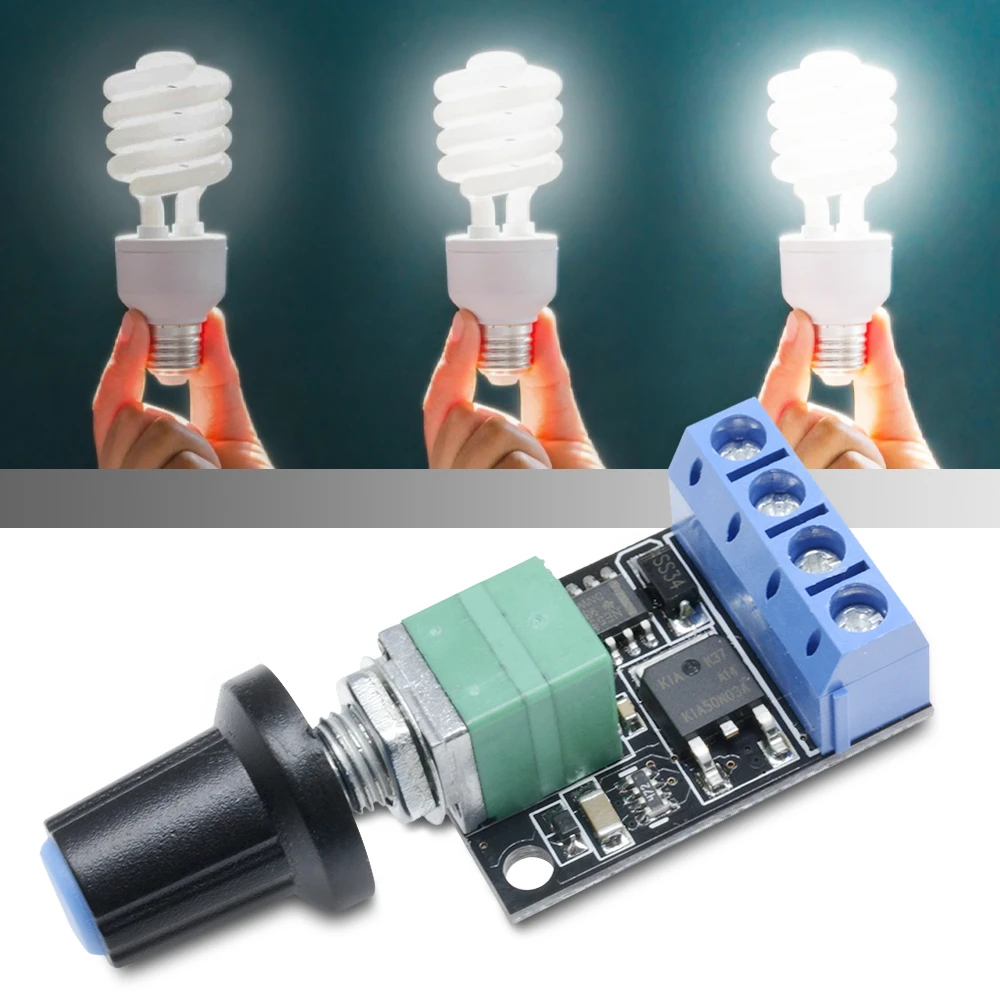 High Linearity 5v 9v 12v 10a Pwm Dc Motor Speed Controller Led Dimmer ...