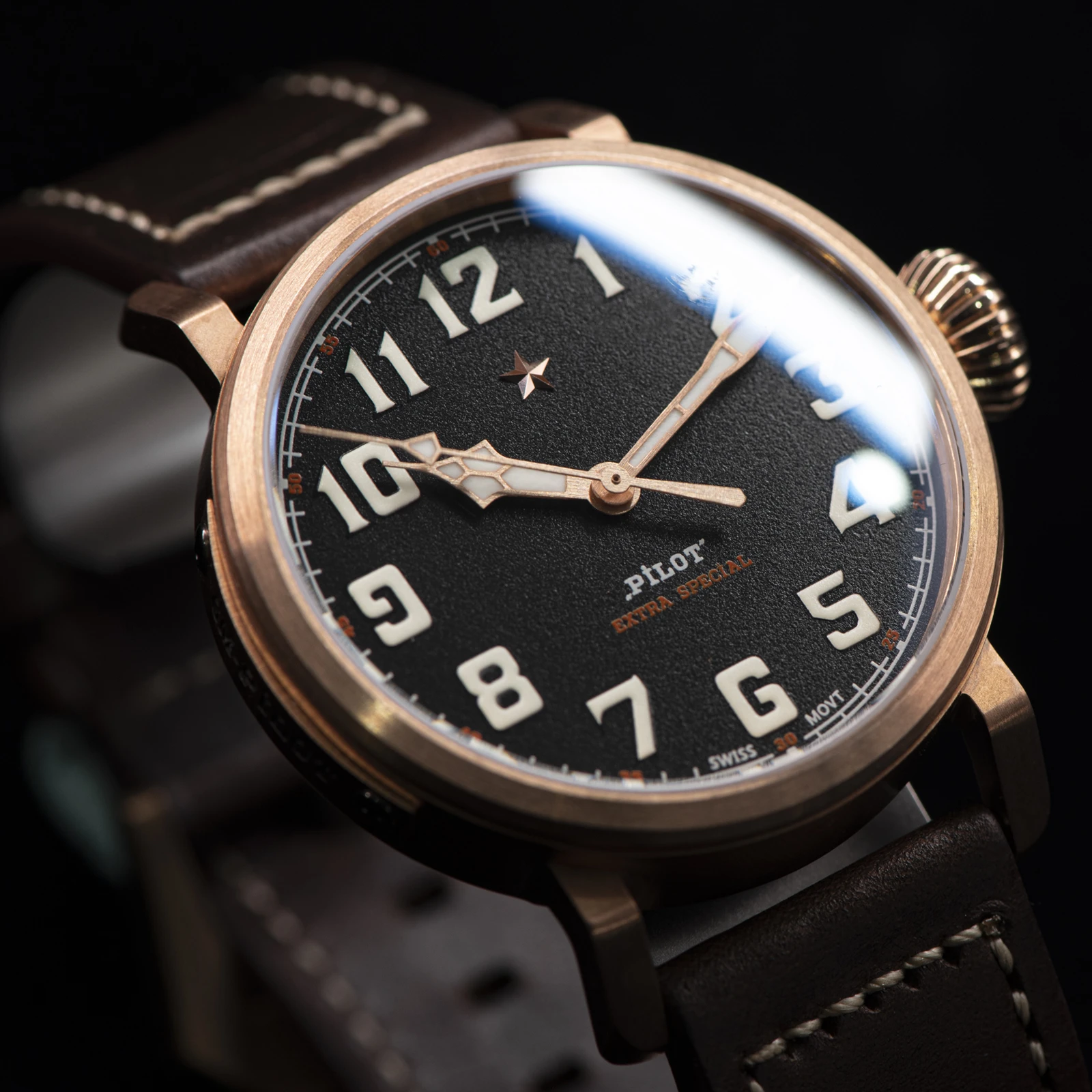 Sugess Pilot Master Watch Seagull St2130 Movement Automatic Wristwatch ...