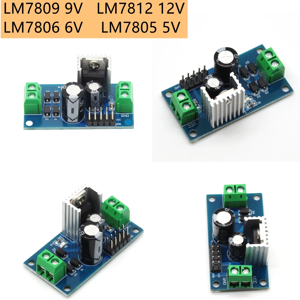 LM7805-LM7806-LM7809-LM7812-DC-AC-Three-Terminal-Voltage-Regulator ...