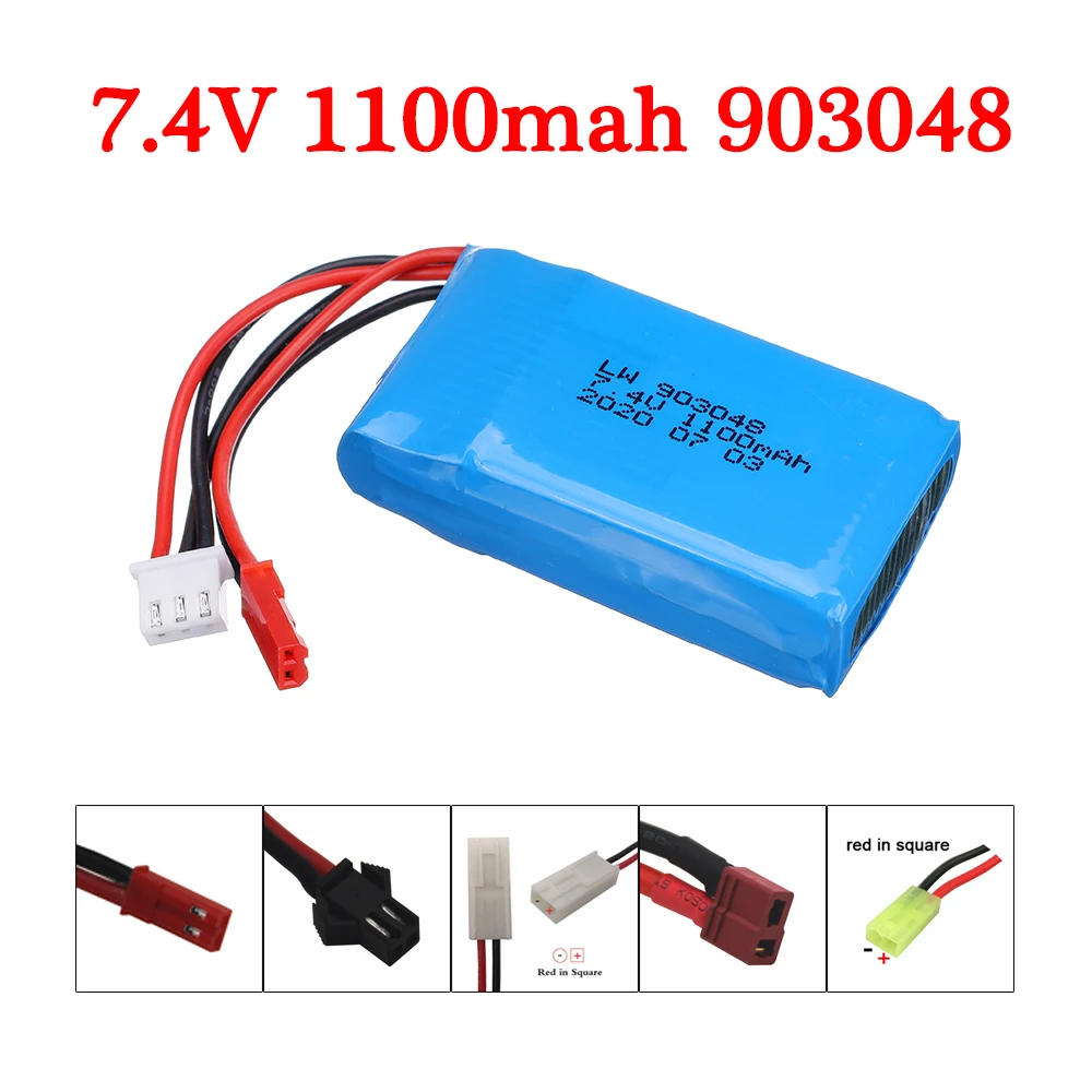 7-4V-1100mAh-903048-Lipo-Battery-For-Wltoys-144001-V353-A949-A959-A969 ...