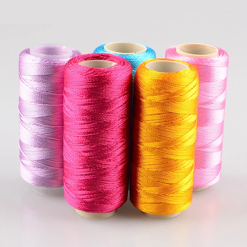 TPRPYN hilo de seda de hielo de rayón 250, hilo para tejer, línea de ...