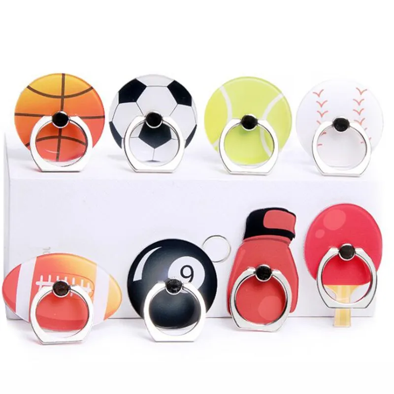 Cartoon-Ball-Football-Basketball-Finger-Ring-Smartphone-Stand-Holder ...