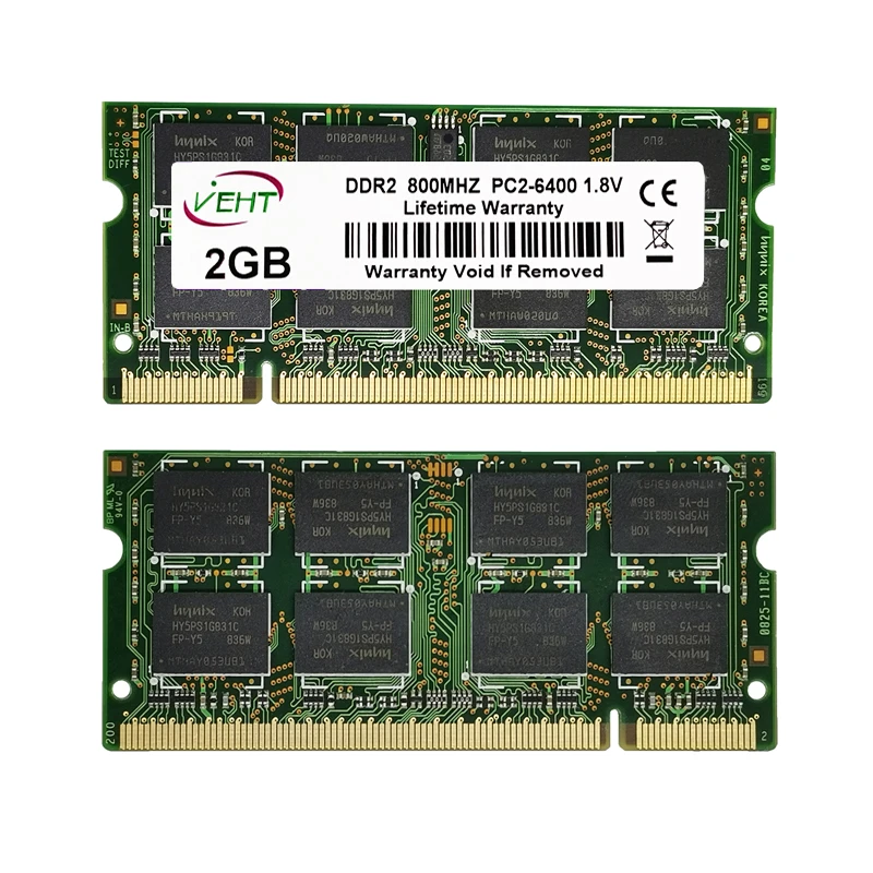 DDR2 2GB PC2 6400S DDR2 667MHZ 800MHz PC2 5300S 200pins SO DIMM Used ...