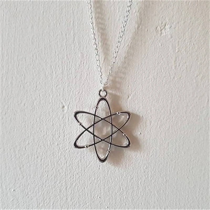 Atom Necklace Chemistry Jewelry Chemist Necklace Nuclear Jewelry ...
