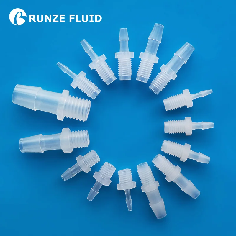Medical Barbed Connector Plastic Tube Joint for Flexible Peristaltic ...