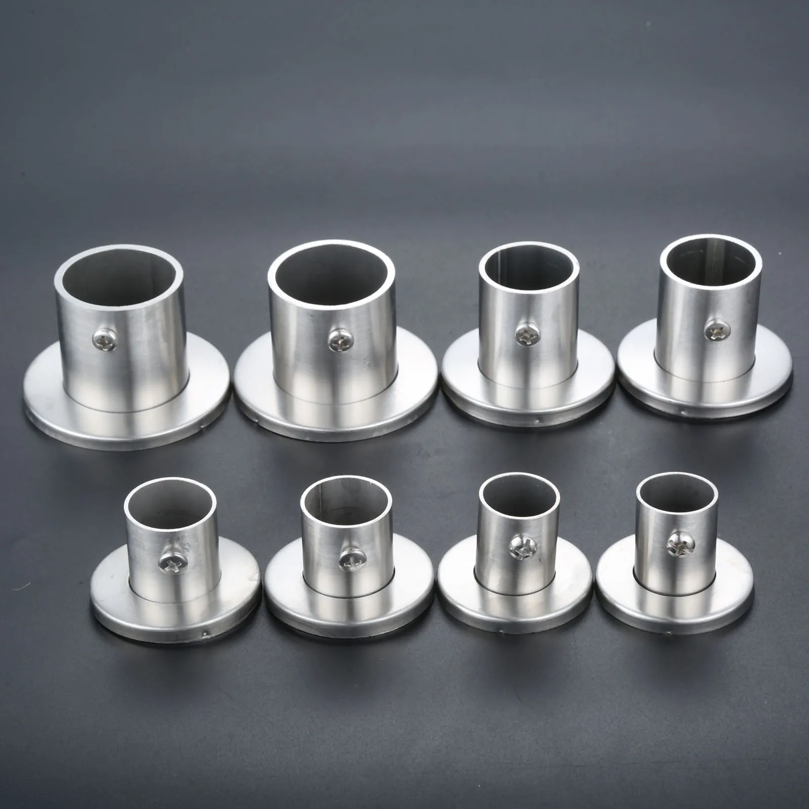 2Pcs-Balcony-Wardrobe-Closet-Rod-Flange-Bracket-Rail-Support-Hanger ...