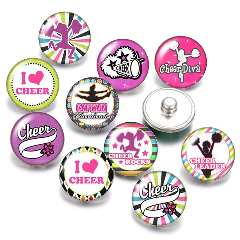 DB0549-Cheer-Cheerleader-18mm-snap-buttons-10pcs-mixed-round-photo ...
