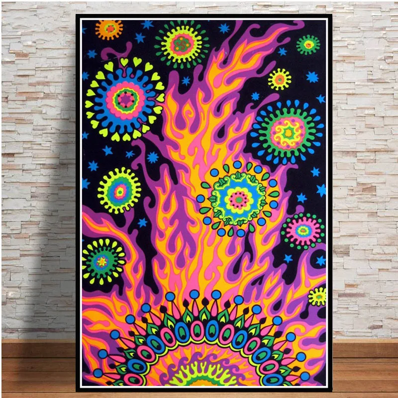 Black Light Paint Art