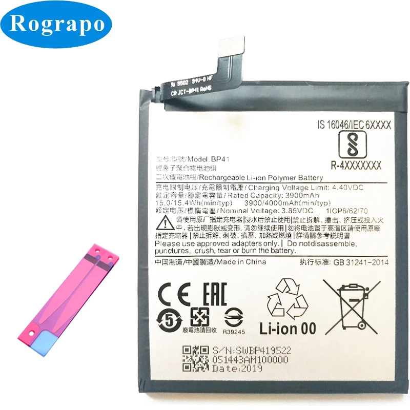 Original 4000mAh Replacement Battery For Xiaomi Redmi K20 BP41 ...