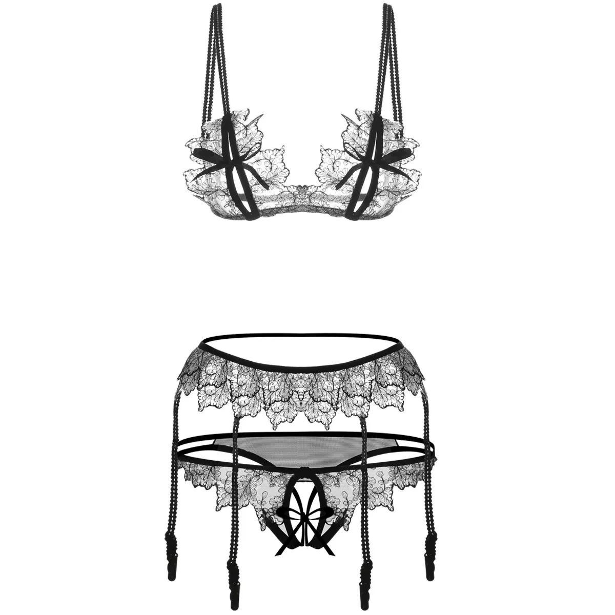 Kawaii Sexy Christmas Lingerie Garter Set Three Point Cosplay Micro ...