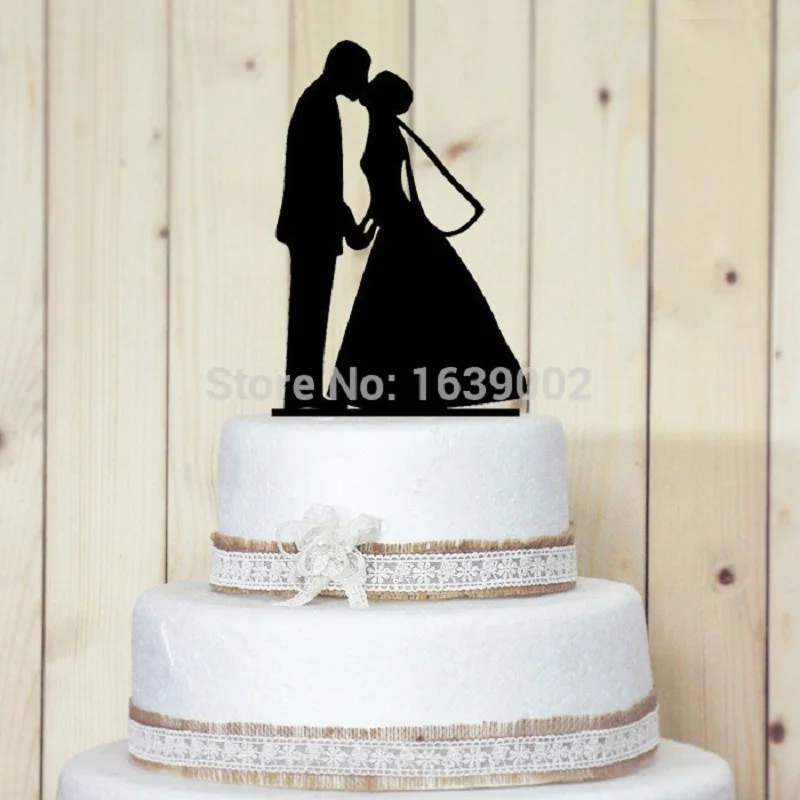 Novia y novio acrílico pastel Toppers boda fiesta pastel decoración ...
