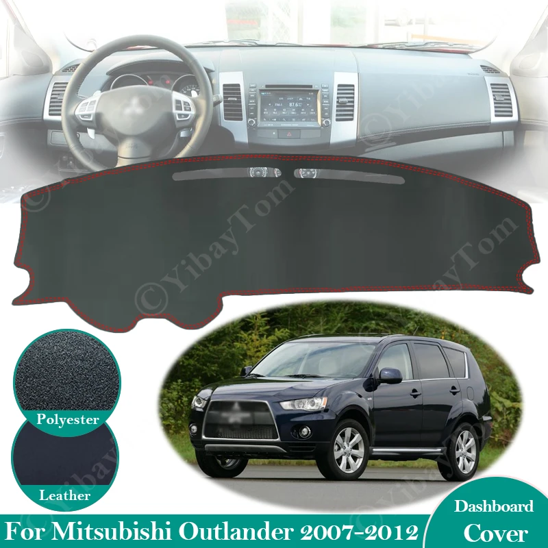 For-Mitsubishi-Outlander-2007-2012-2nd-Gen-Anti-Slip-Leather-Mat ...