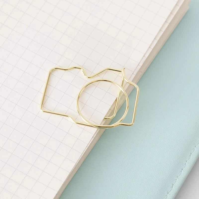 Alltu 5Db Nagy Fém Kamera Papír Klip Üreges Jegyzet Levél Iroda ...