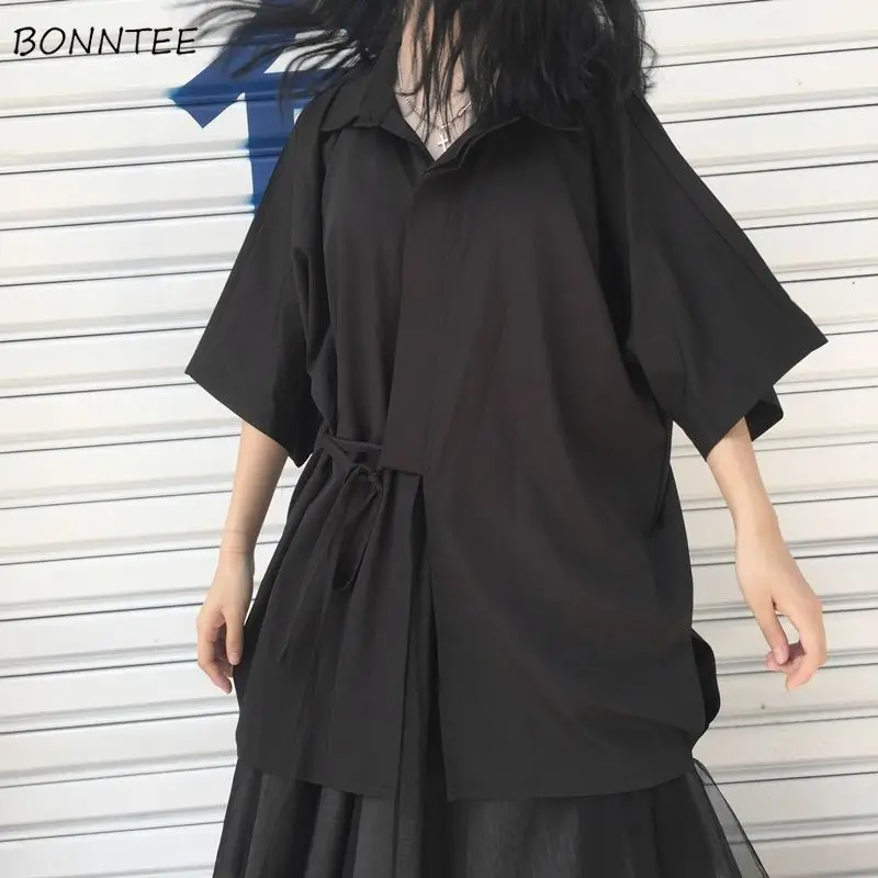 Shirts-Women-Summer-Kimono-Solid-All-match-Japanese-Womens-Harajuku ...