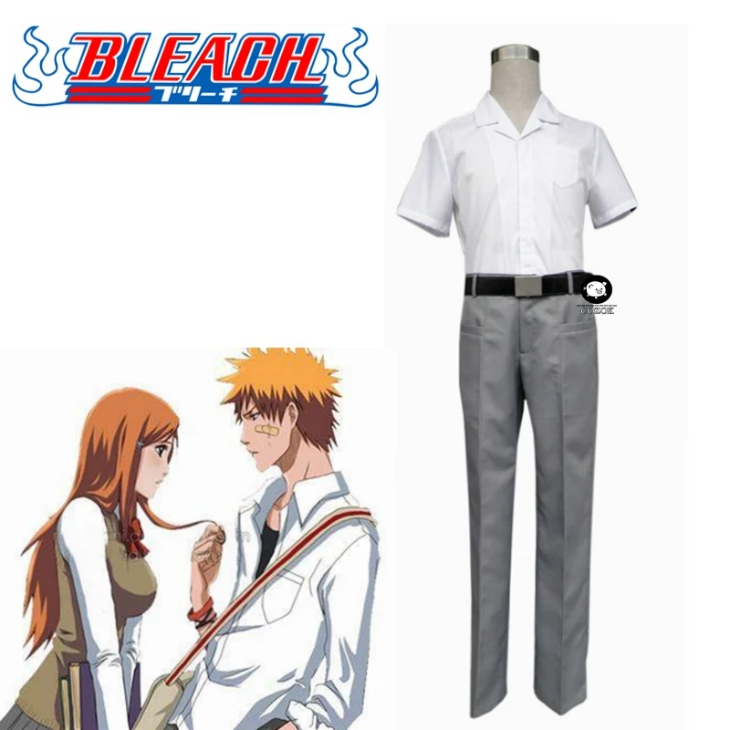 Anime BLEACH Kurosaki ichigo School Uniforms Man Woman Halloween ...