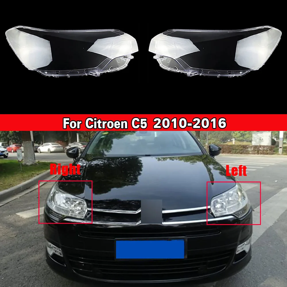 Car-Front-Headlamp-Lens-Light-Auto-Shell-For-Citroen-C5-2010-2011-2012 ...