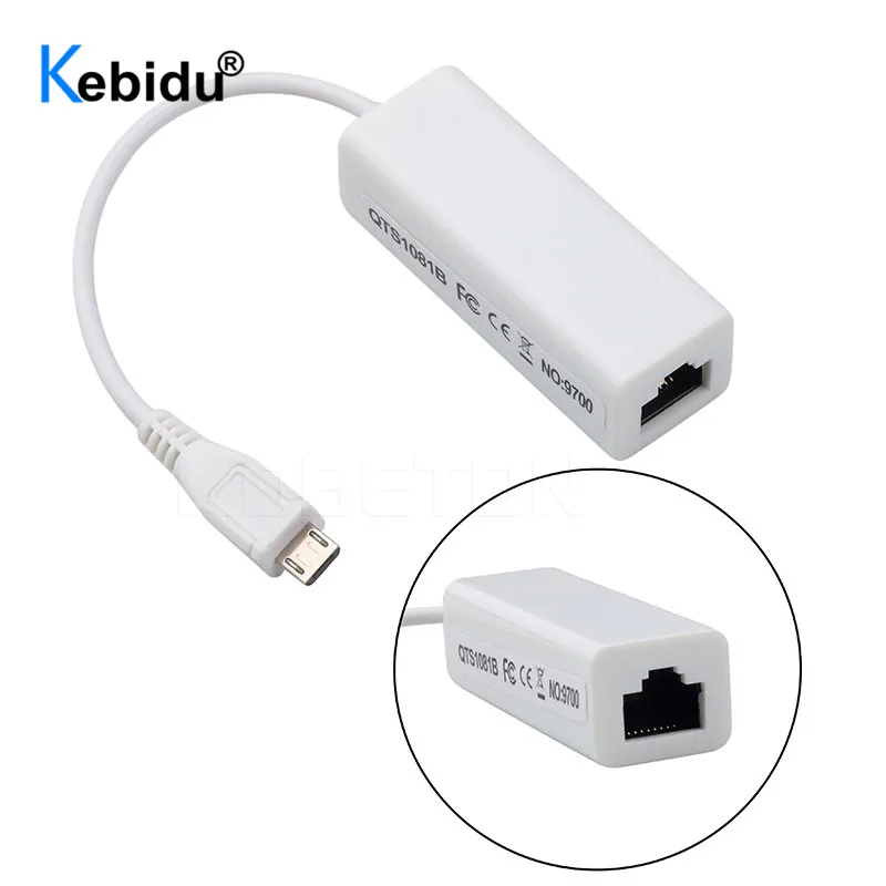 Kebidu-Micro-USB-To-RJ45-Network-Card-10-100Mbps-RJ45-Ethernet-Micro ...