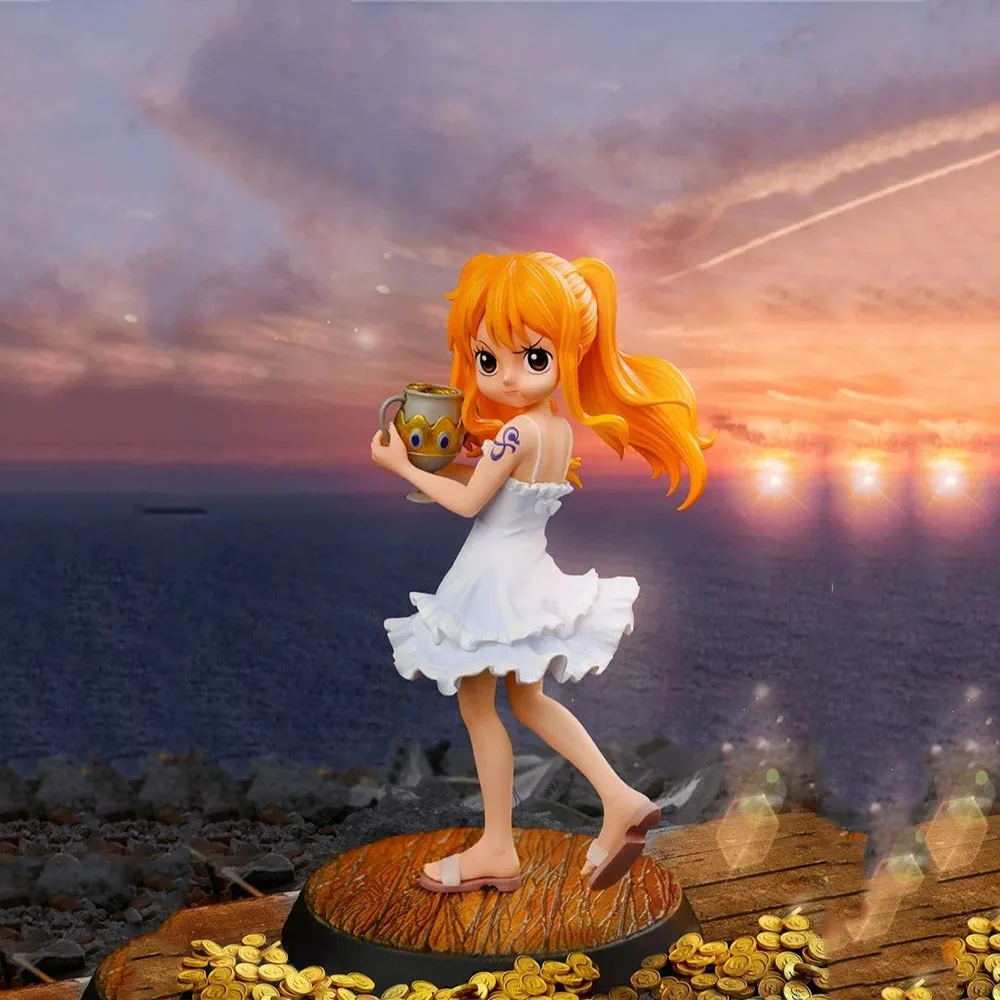 16CM Childhood Nami Action Figure | One piece Merchandise | Up to 80% ...