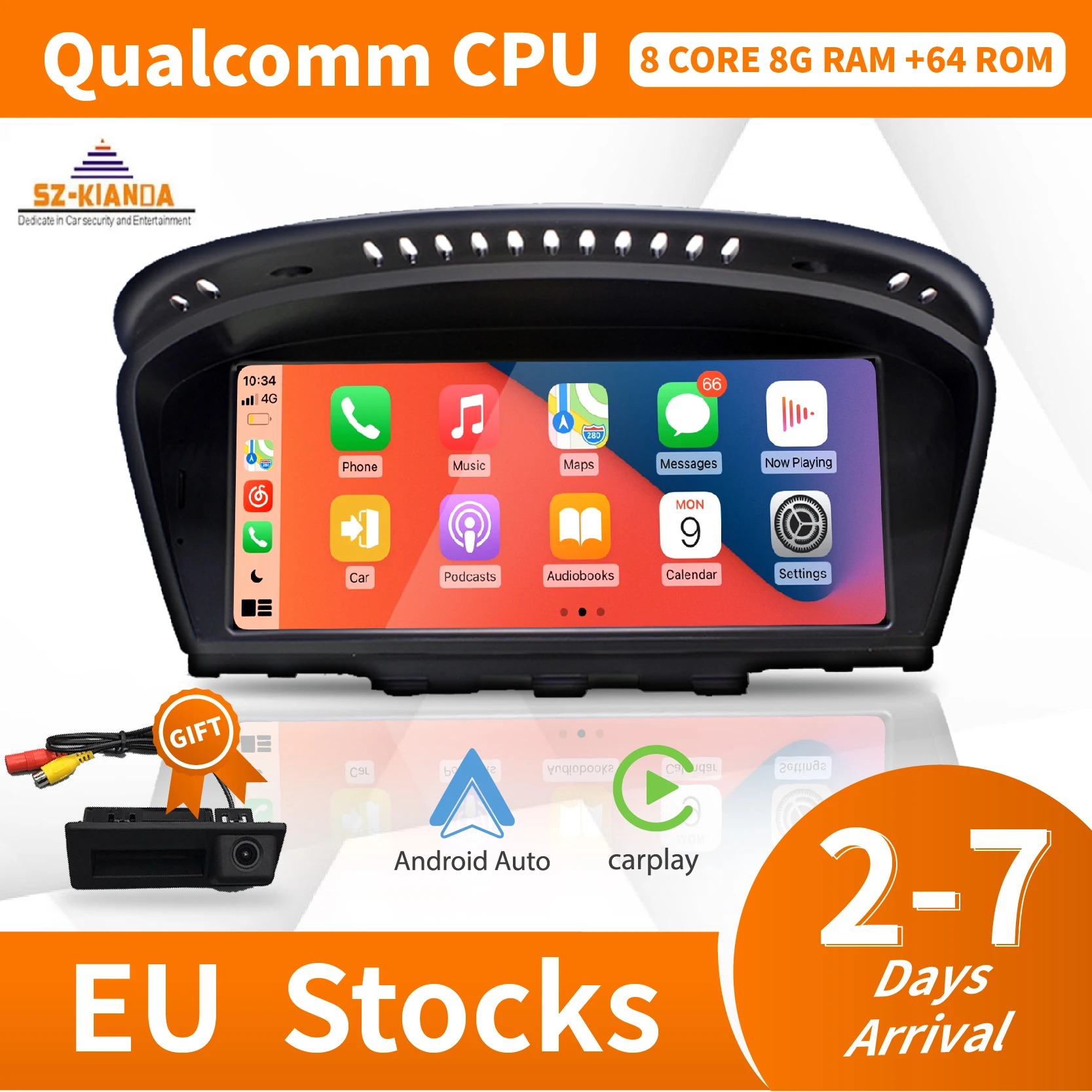 Wireless Carplay Android Car Multimedia Player For Bmw 5 Series E60 E61 ...