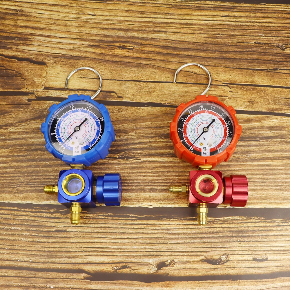 MANOMETRE,Bleu--Manomètre réfrigérant pour R410A R22 R134a R404A, 800 ...