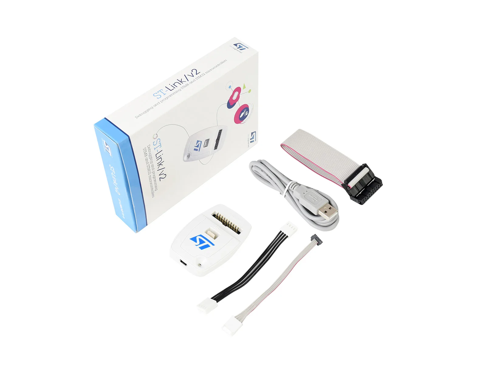 ST-LINK/V2,In-Circuit Debugger/Programmer For STM8&STM32,USB 2.0 full ...