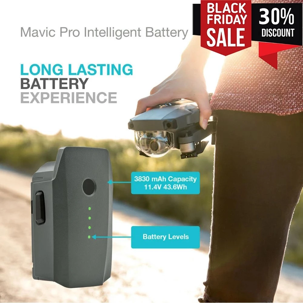 DJI-Mavic-Pro-Drone-Intelligent-Flight-Battery-3830-mAh-11-4V-Batteries ...