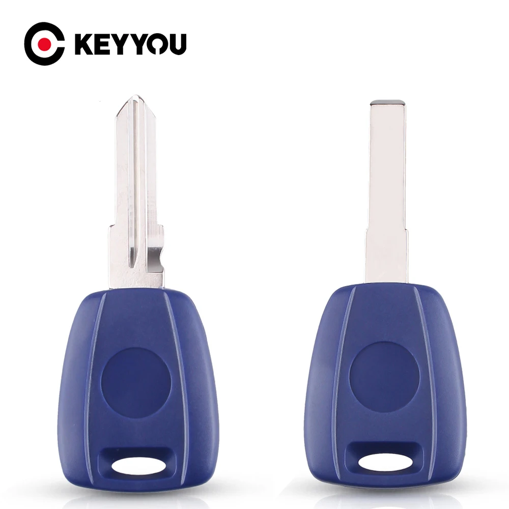 Keyyou 10x Transponder Chip Key For Fiat Remote Key Shell Blue Case ...