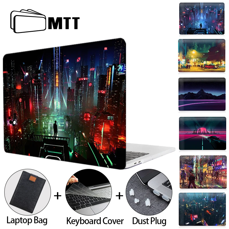Mtt caso do portátil para macbook ar pro 13 14 15 16 11 12 polegada ...