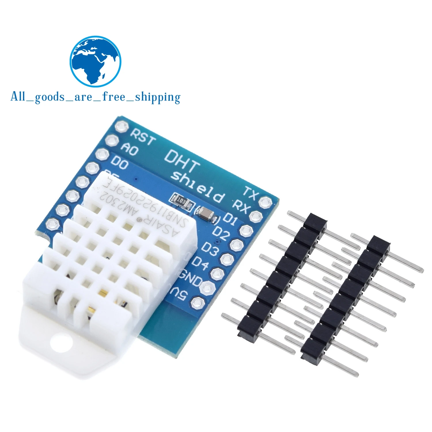 Tzt Dht22 Pro Shield For Wemos D1 Mini Dht22 Single-bus Digital ...