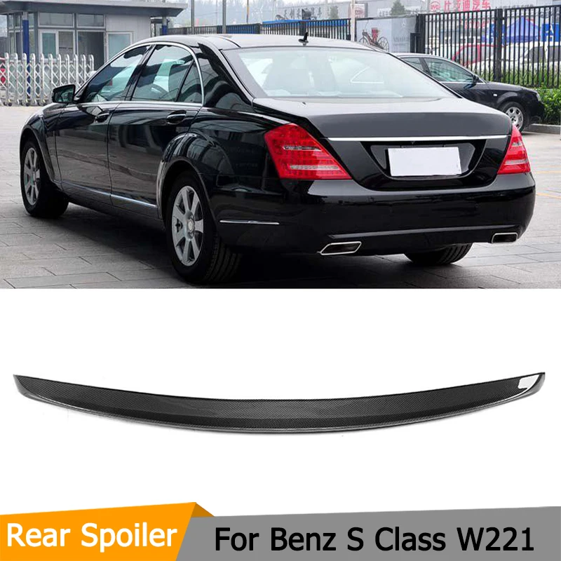 Carbon Fiber Rear Trunk Spoiler Wing For Mercedes Benz S-class W221 ...