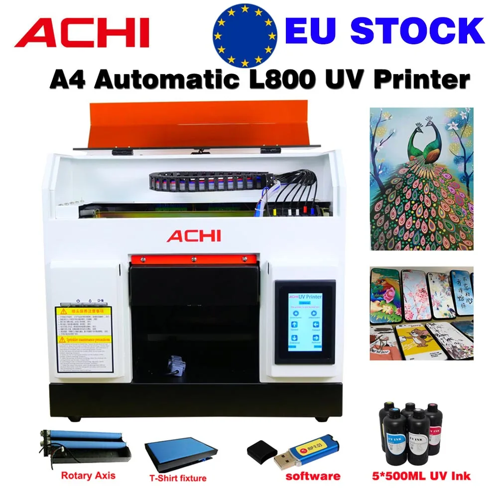 UV Printer A4 Flatbed LED Digital UV Printer T shirt Printing for For ...