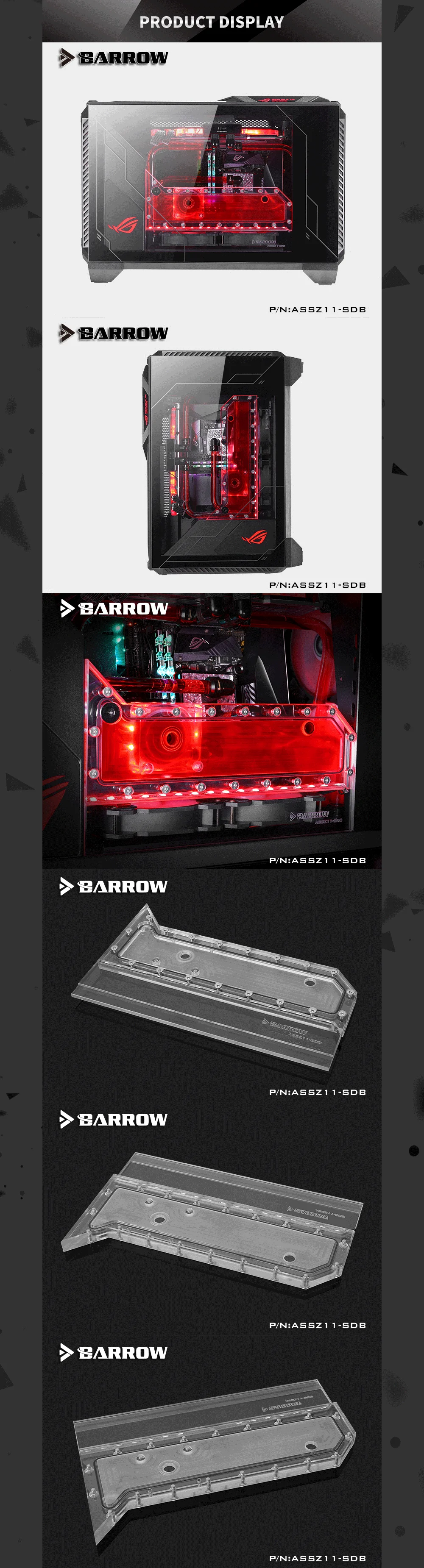 Barrow Water Board for ASUS ROG Z11 Case, Water Cooling System, CPU GPU ...